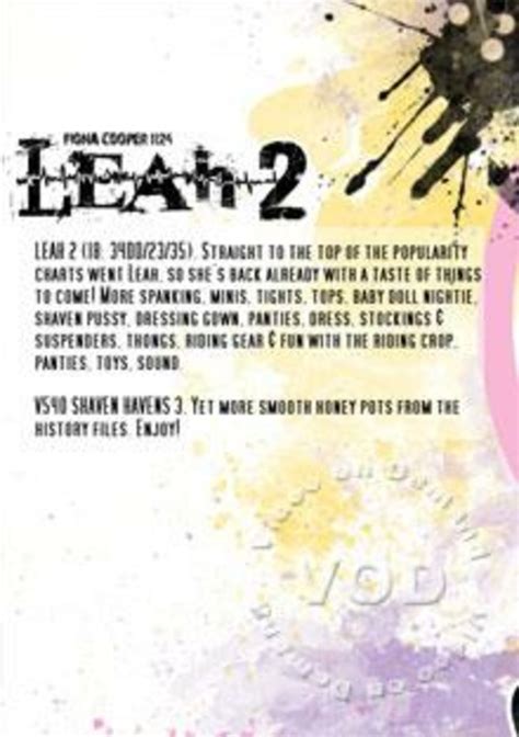 Fiona Cooper 1124 Leah 2 By Fiona Cooper Hotmovies