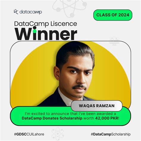 Waqas Ramzan On Linkedin Datascience Scholarship Datacamp Readytoswim