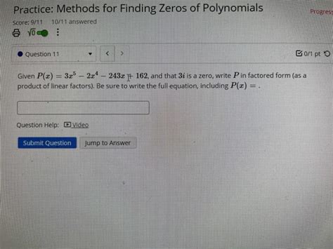 solved practice methods for finding zeros of polynomials