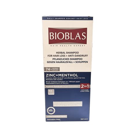 Bioblas Sampon Cink és Menta Hajhullás és Korpásodás Ellen 360 Ml Emag Hu