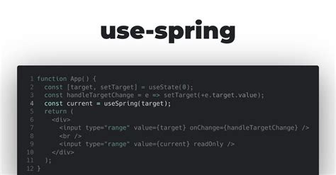 Usespring Hook For Animations Rreactjs