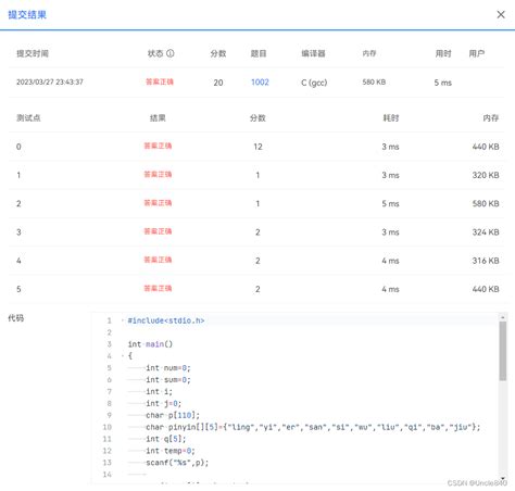 （pat）1002 写出这个数 Csdn博客