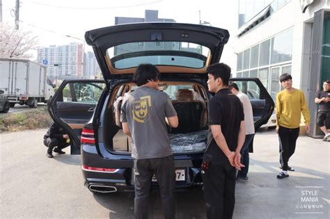 제네시스 Gv80 로얄블루 국내1호차 신차검수 존슨썬팅 네이버 블로그