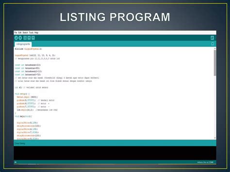 Kontrol Tirai Otomatis Menggunakan Ldr Sensor Dan Arduino Uno Pptx