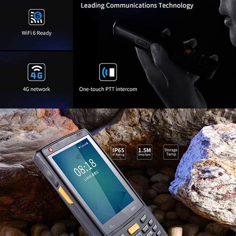 Rugged Ip65 Handheld Pda Scanner Warehouse Data Collector 4g Wifi Nfc