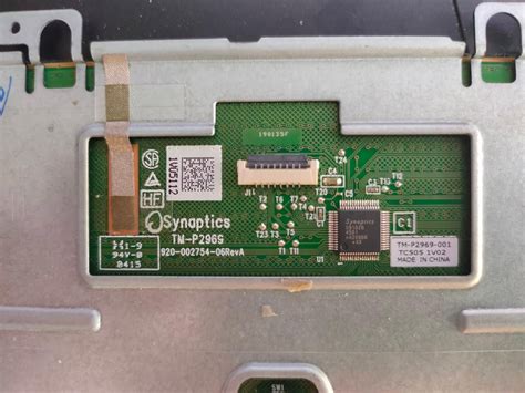 Pinout Of Synaptics Touchpad Tm P2969 001 Raskelectronics