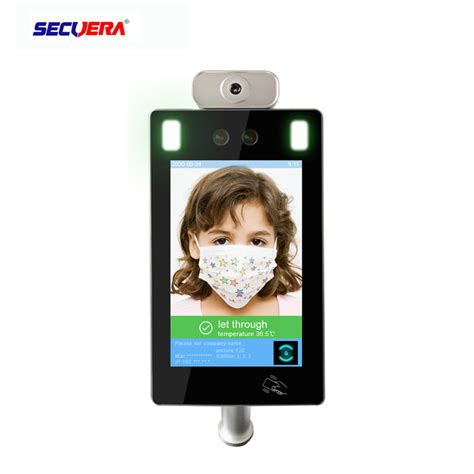 Infrared Temperature Terminal 200w Pixel Face Recognition Thermometer