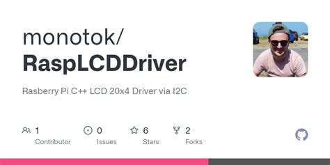 Github Monotok Rasplcddriver Rasberry Pi C Lcd X Driver Via I C