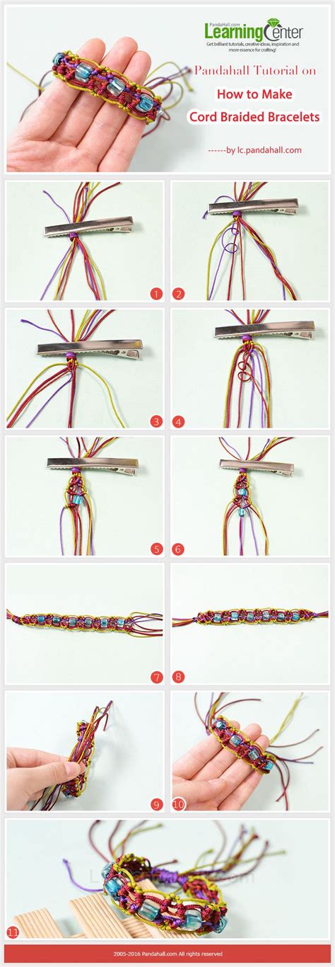 Pandahall Tutorial On How To Make Braid Friendship Bracelet Braided