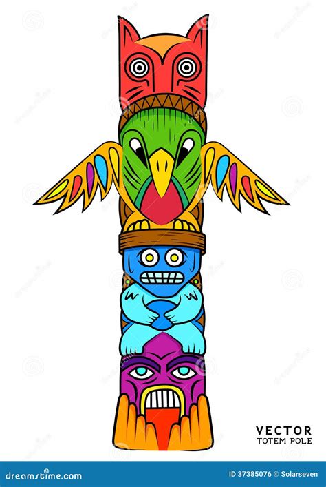 Vector Totem Pole 37385076