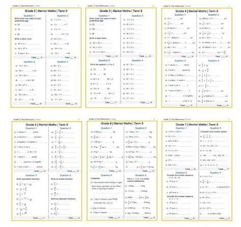 Grade 4 Mental Maths Worksheets Free Printables Math Worksheets