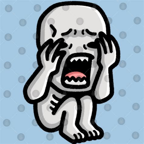 Shy Guy Scp 096 Chibi Kawaii Cute Cartoon Art Throw Pillows Sold By