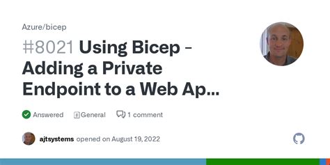 Using Bicep Adding A Private Endpoint To A Web App Slot · Azure Bicep