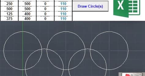 Drawing Circles In Autocad Using Excel And Vba ~ My Engineering World