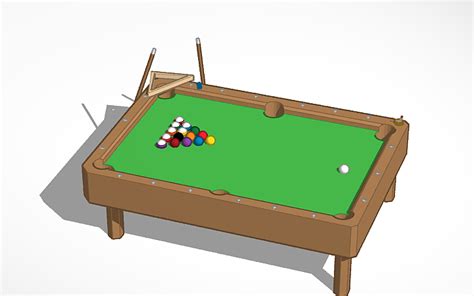 3d Design Pool Table Tinkercad