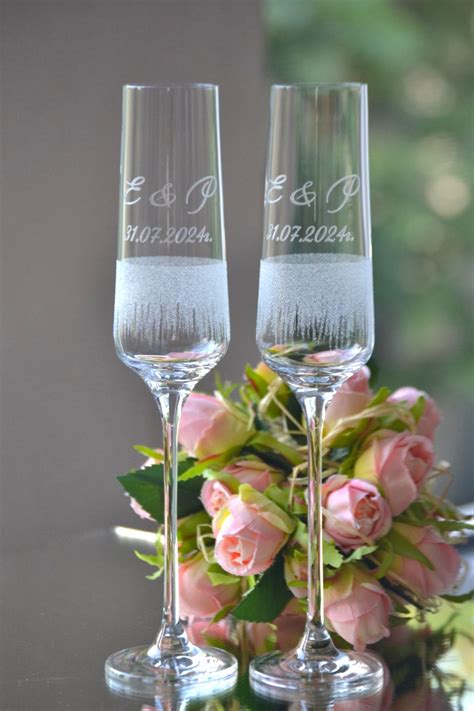 Сватбени чаши за шампанско Ch0078 Polinika