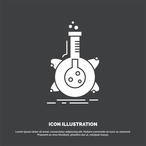 Research Laboratory Flask Tube Development Icon Glyph Vector Symbol For Ui And Ux Website