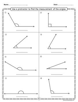 Measuring Angles With A Protractor Worksheet Starthits