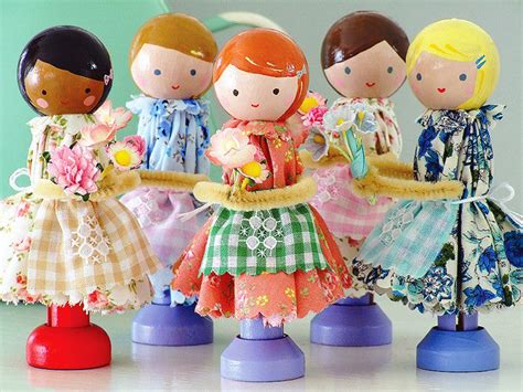 Country Girl Clothespin Doll Pattern Posie Patterns And Kits To Stitch By Alicia Paulson