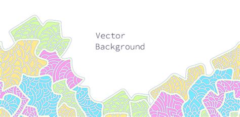 Abstact 배경 서식 파일에 스타일을 그려 초대 카드 배너 웹 디자인에 대 한 Colorfol 벡터 일러스트 텍스트 공간입니다 가리기에 대한 스톡 벡터 아트 및 기타