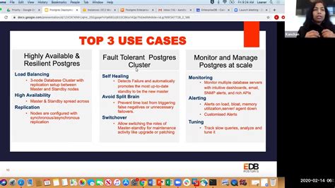 highly available postgresql database cluster creation and monitoring in