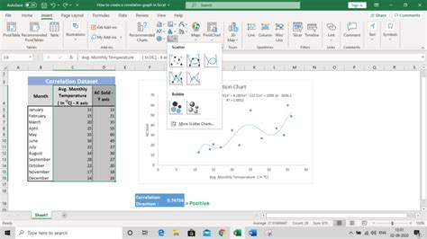 How To Make Correlation Graph In Excel Best Excel Tutorial