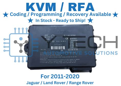 Dpla70718nm Jaguar Land Rover Range Rover Kvm Rfa Programming Y Tech