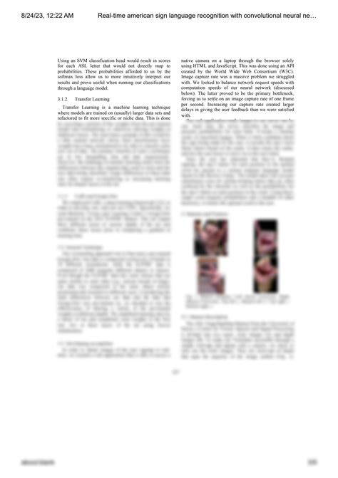 Solution Real Time American Sign Language Recognition With Convolutional Neural Networks