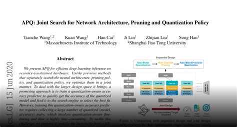Paper Page Apq Joint Search For Network Architecture Pruning And