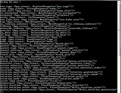 Python Get List Of Attributes Of A Bpy Data Struct Blender Stack Exchange