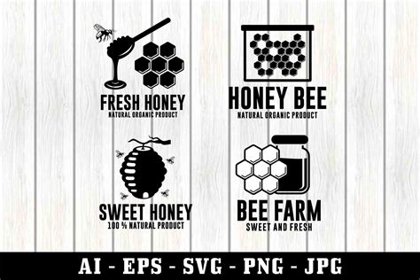 Natural Honey Bee Vector Graphic By Kerja Serabutan · Creative Fabrica