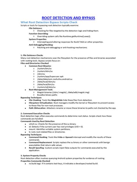 Root Detection And Bypass 2 Pdf Encryption Superuser