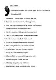 Free Comma Usage Worksheet Download Free Comma Usage Worksheet Png Images Free Worksheets On