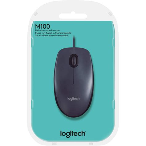 Logitech M100 Optical Usb Mouse Shopee Malaysia