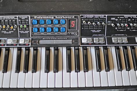 Matrixsynth Moog Polymoog Synthesizer 203a 285 A Polypedal Controller Sn 2085