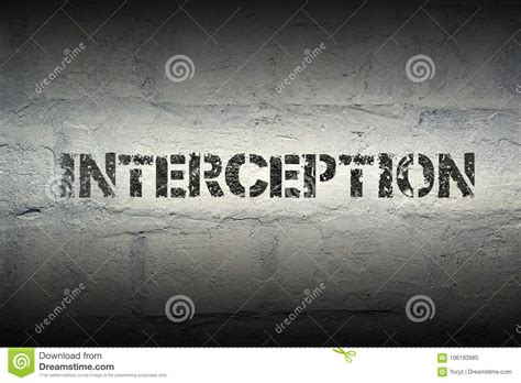 Interception Word Gr Stock Image Image Of Offend Safety 106193985