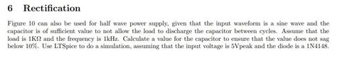 Solved 6 Rectification Figure 10 Can Also Be Used For Half