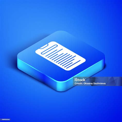 Isometric Computer Api Interface Icon Isolated On Blue Background