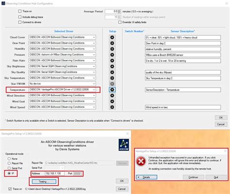 Davis Vantage Weather Station Ascom Sequence Generator Main