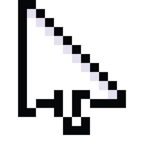 Premium Vector Pixel Art Cartoon Mouse Pointer Icon