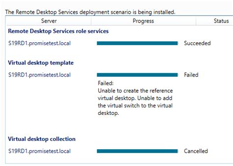 Remote Desktop Service Deploy Error Microsoft Qanda