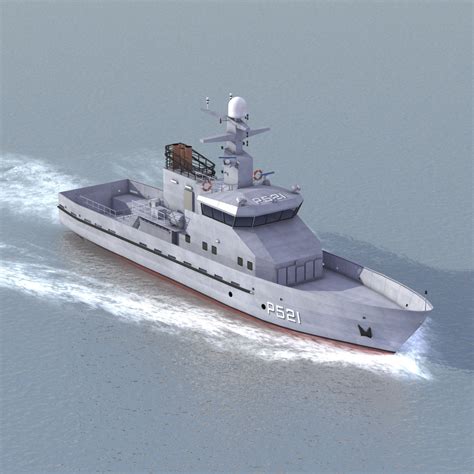 Flyvefisken Class Patrol Boat 3d Model 149 Max X Wrl Obj Ma Flt Fbx Dwg Dae 3ds