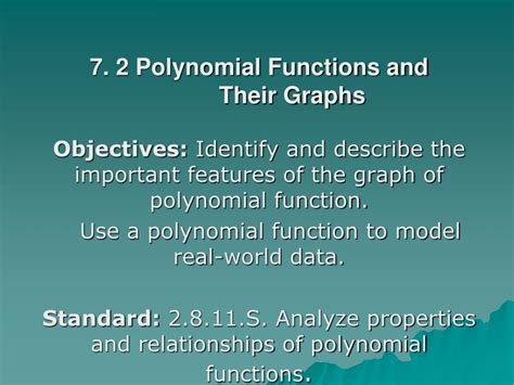 PPT 7 2 Polynomial Functions And Their Graphs PowerPoint Presentation ID 5880083