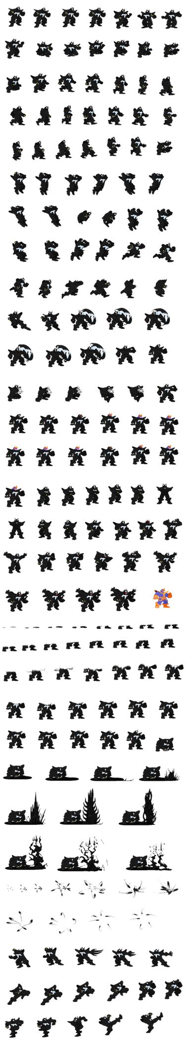 Symbiote Thanos Sprite Sheet By Jayhyperstarx On Deviantart