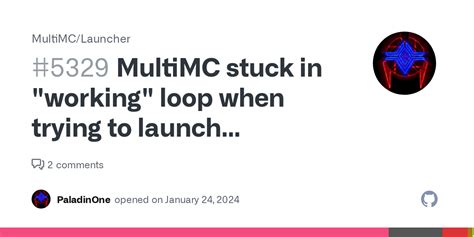 Multimc Stuck In Working Loop When Trying To Launch Minecraft On A Now Invalid Migrated