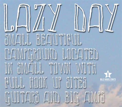 Lazy Day Font Dafont Com