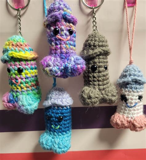 No Sew Pecker Keychain Amigurumi Pattern Genital Penis Willy