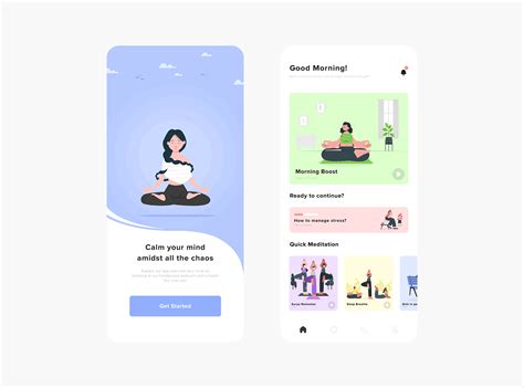 Meditation App Ui Behance