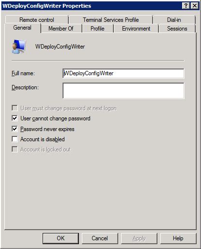 Wdeployconfigwriter Account Issues Trouble Shooting Web Deploy With Lessons Learned