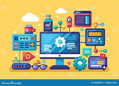 A Computer Setup Showcases A Customizable Application Programming